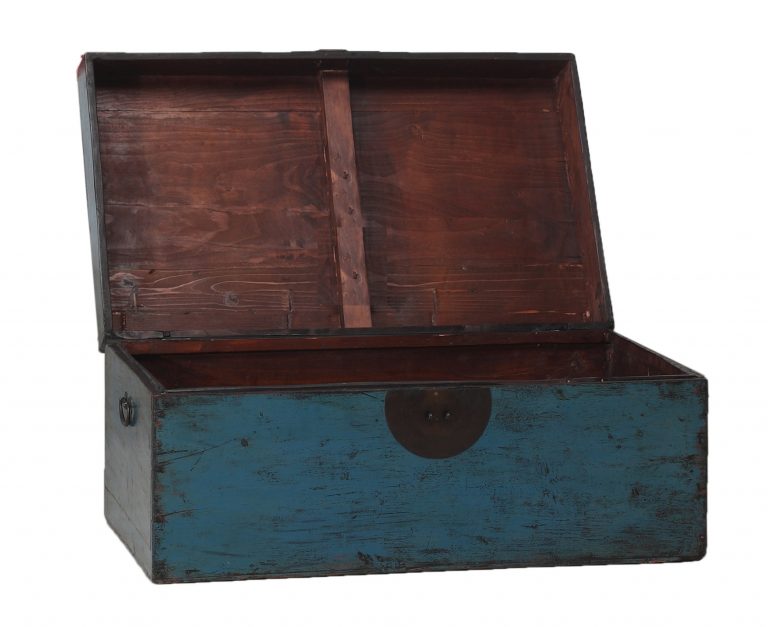 Rich Teal Antique Storage Trunk – NookDeco