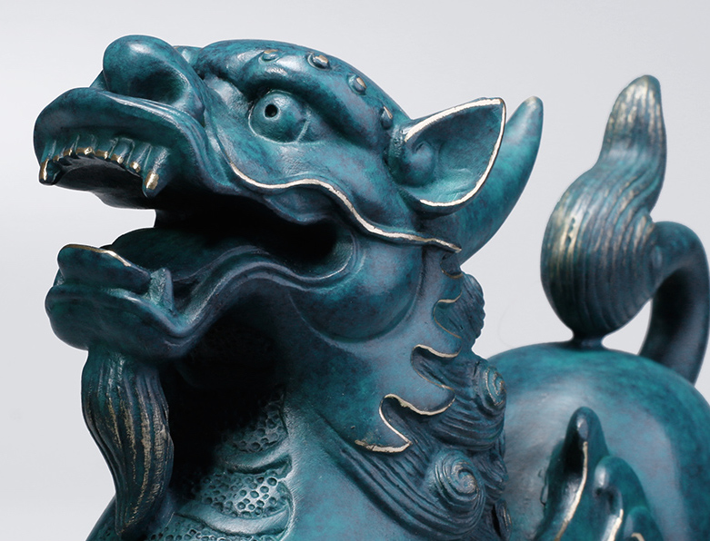 A Pair of Qing Tong Pixiu Sculpture by Feng Shui 風水 Master Wang Ao ...