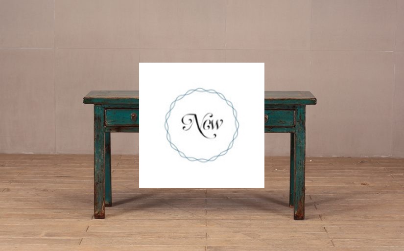 Peacock Blue 3 Drawer Console Table - NookDeco