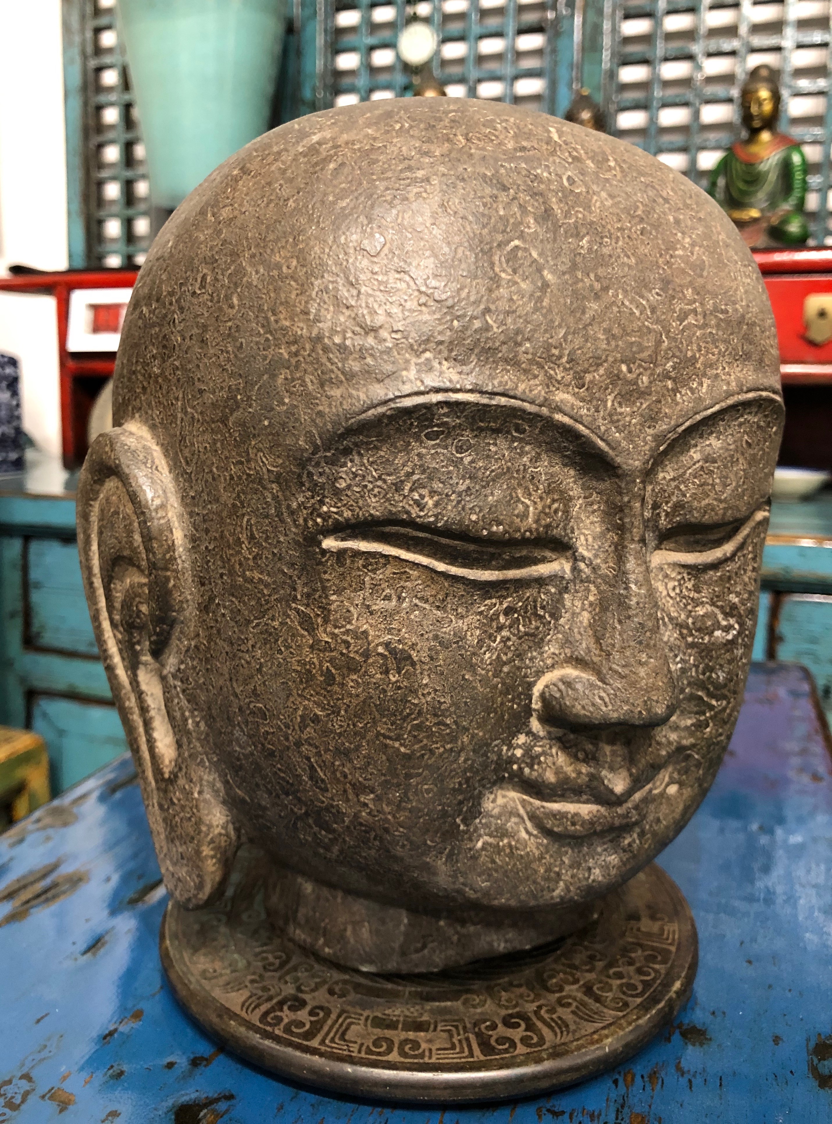 Stone Buddha Face