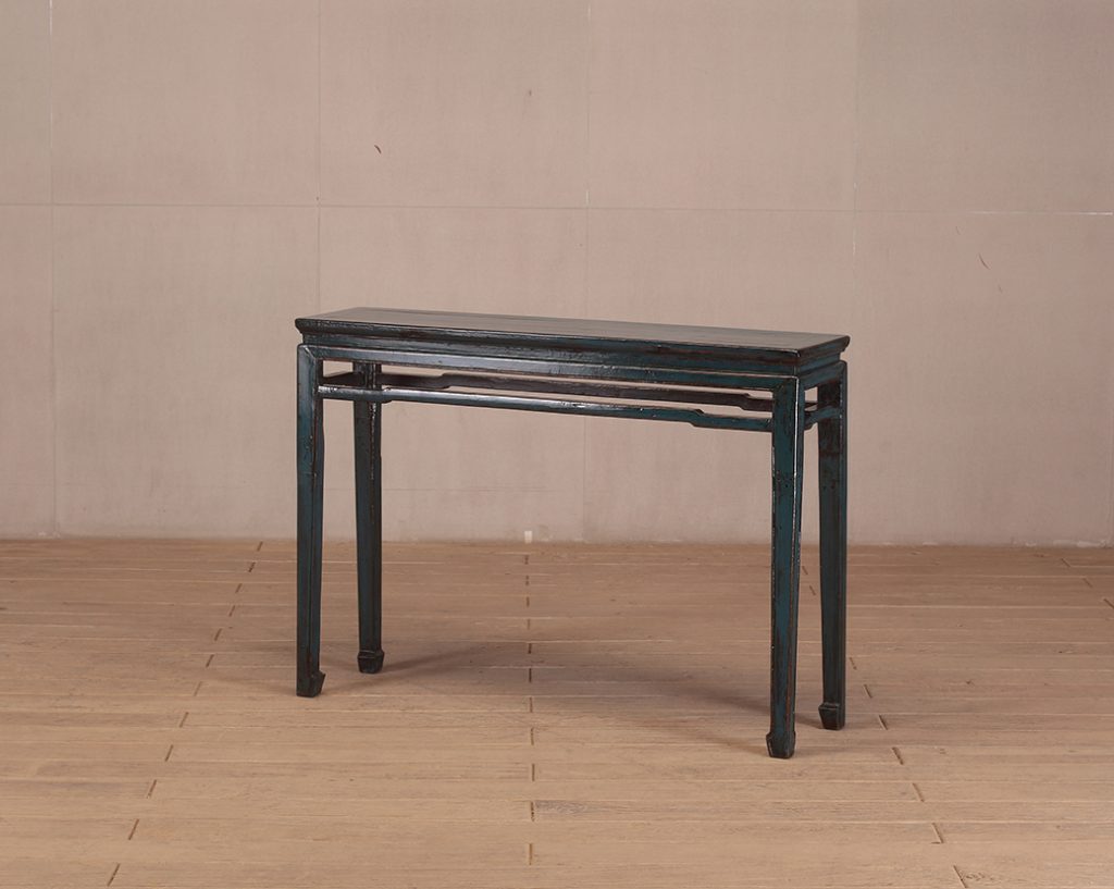 Blue High Lacquer Console Table – NookDeco